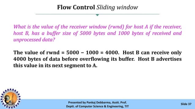 Transport Layer Process To Process Delivery Udp Tcp And Sctp Ppsx