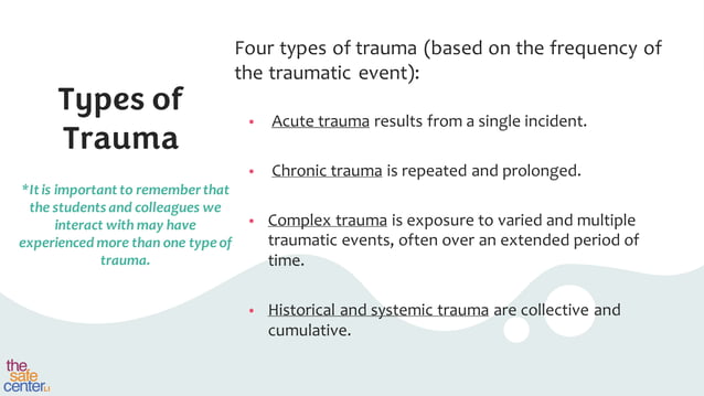 trauma-informed-interviewing-presentation.pdf | First Aid | Injuries