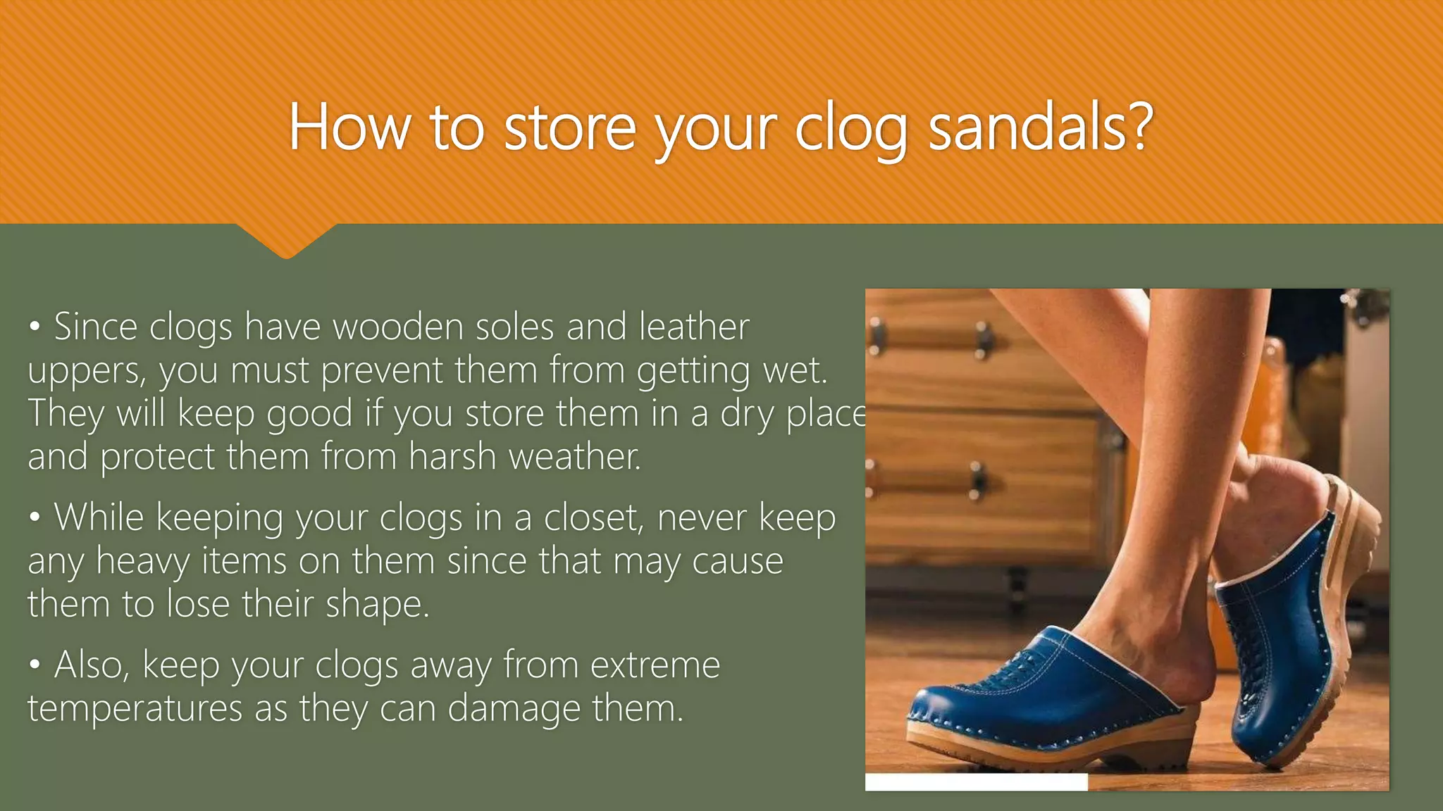 Why do women love clogs more than any other footwear? | PPTX | Women\'s ...