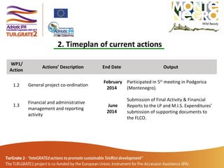 Ppt tur grate2-5th ptc-meeting_podgorica_bf8 | PPT