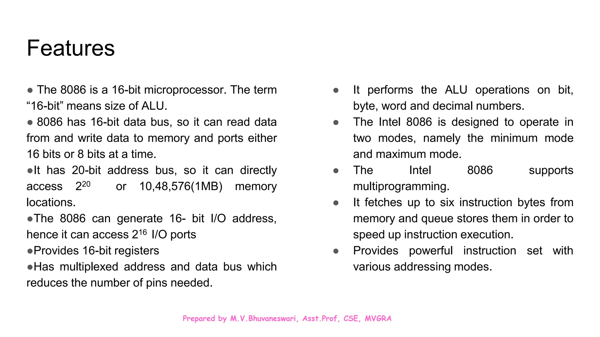 ppt-U1 - (Introduction to 8086, Instruction Set).pptx