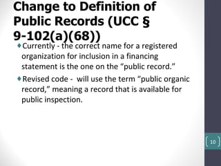Ppt ucc article 9 update | PPT