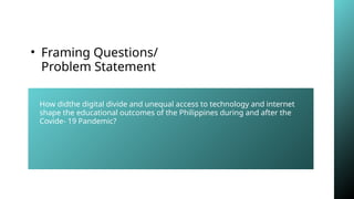 bridging the digital divide educational inequality in the post pandemic ...