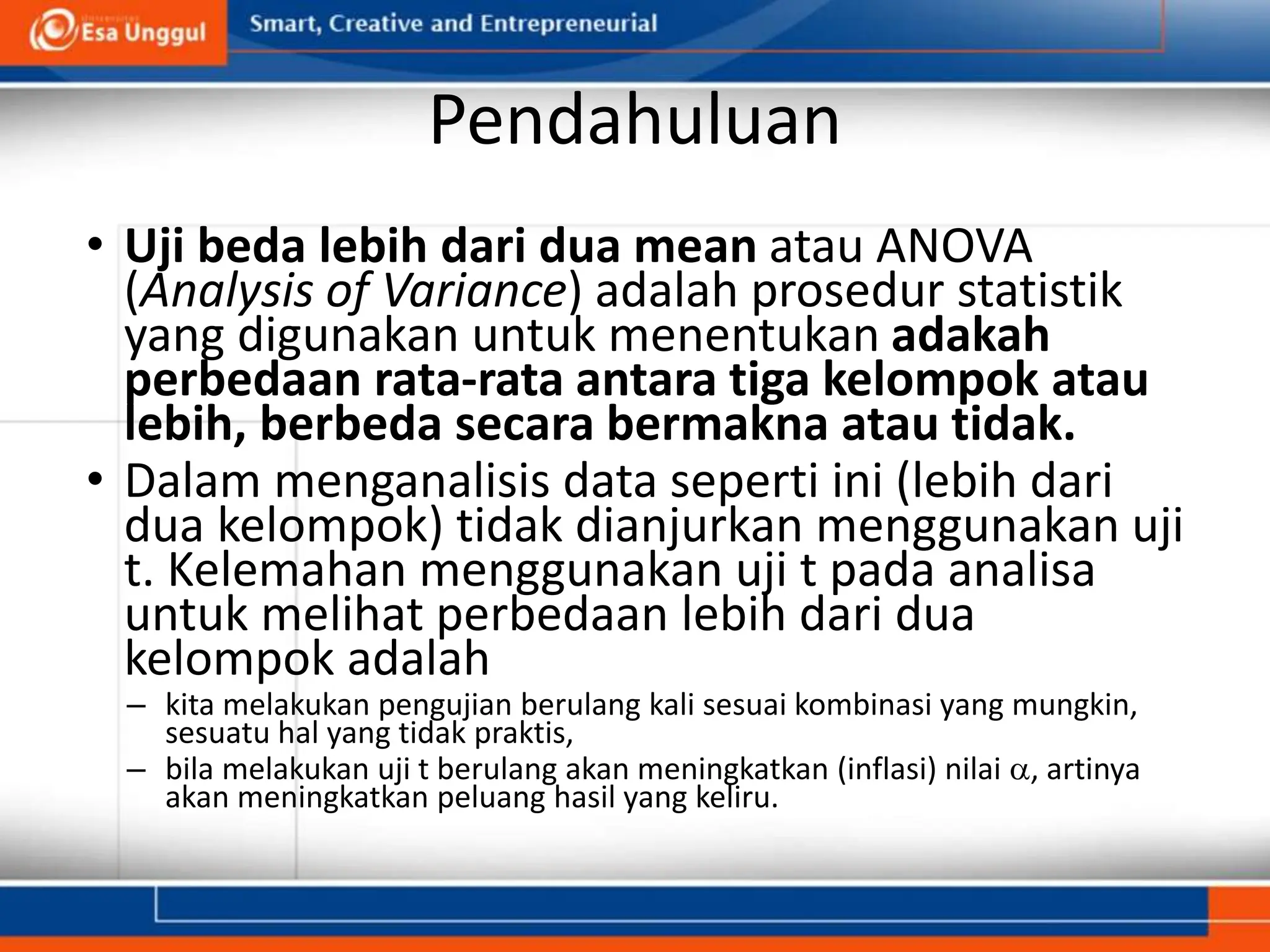 Ppt Uji Anova Keterangan Dan Contoh Soal Ppt