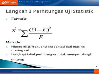 Pengujian data : Uji Chi Square statistik Indusri | PPTX