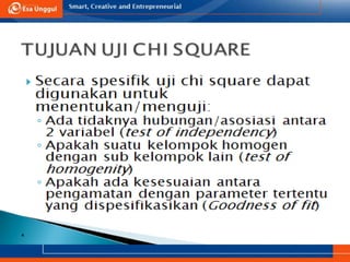 Pengujian data : Uji Chi Square statistik Indusri | PPTX