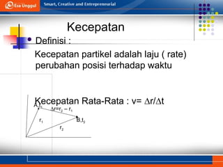 KINEMATIKA PARTIKEL MATA KULIAH FISIKA ELEK | PPT