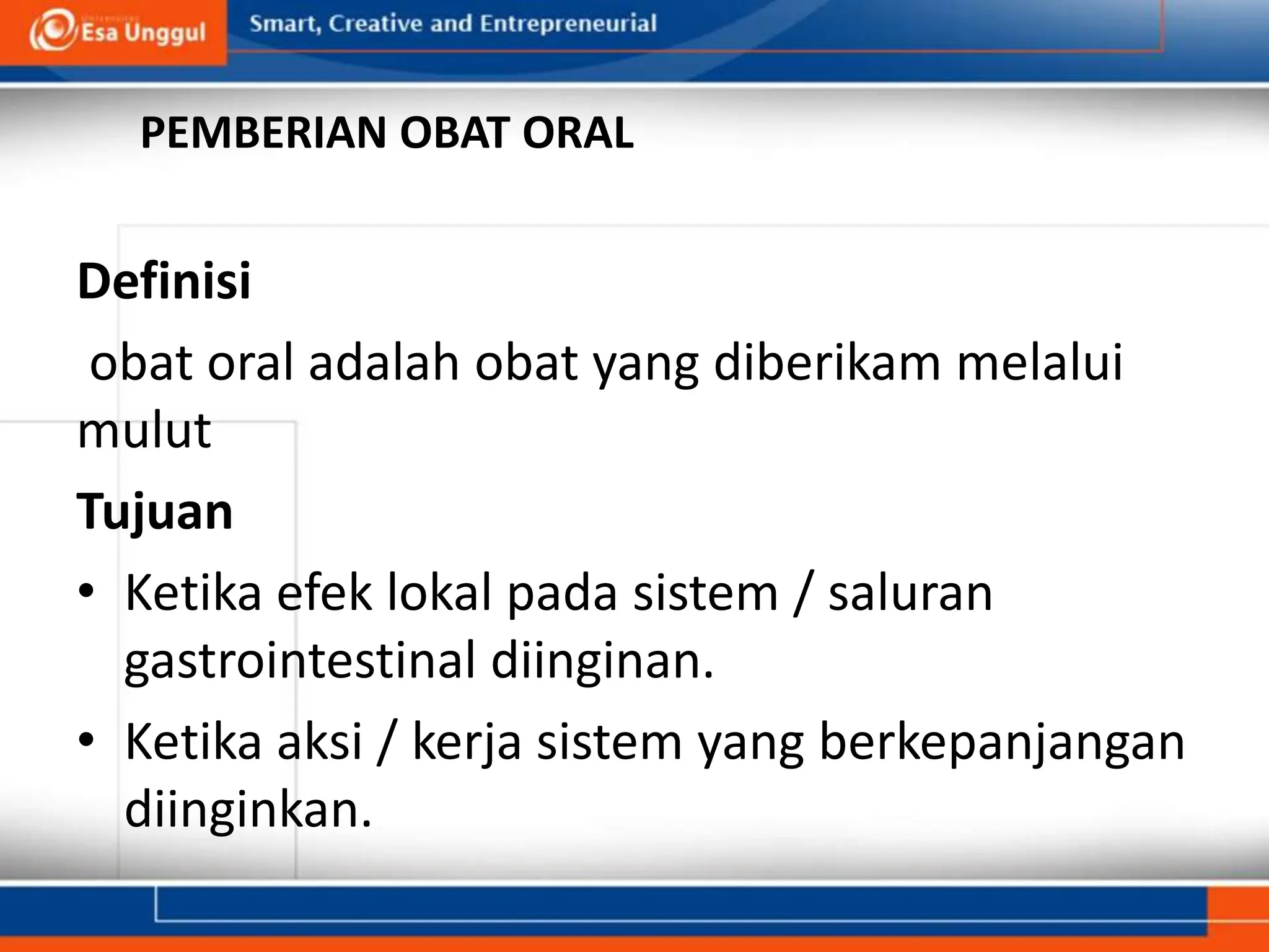 Indikasi obat dan kontra indikasi di dalam pemberian | PPT