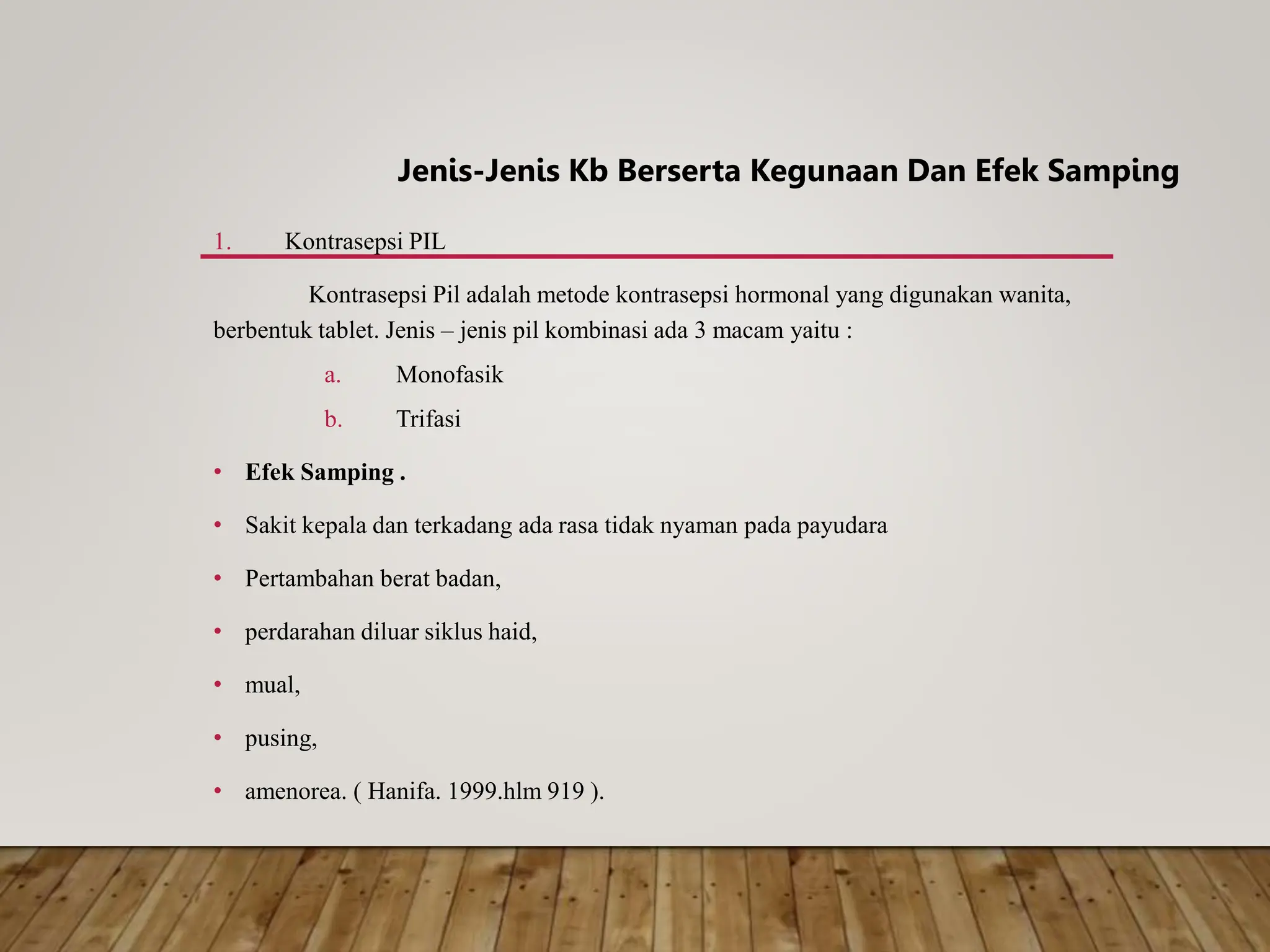 PPT KONTRASEPSI KB HORMONAL DAN NON HORMONAL | PPTX