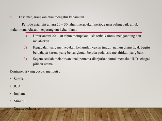 PPT KONTRASEPSI KB HORMONAL DAN NON HORMONAL | PPTX