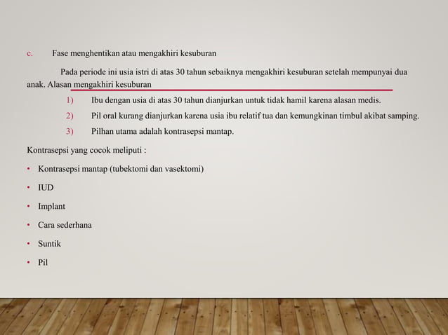 PPT KONTRASEPSI KB HORMONAL DAN NON HORMONAL | PPTX