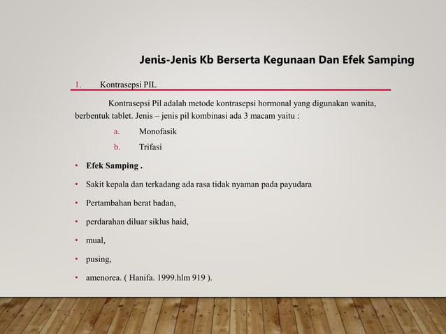 PPT KONTRASEPSI KB HORMONAL DAN NON HORMONAL | PPTX