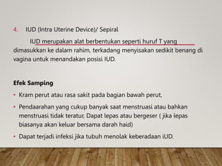 PPT KONTRASEPSI KB HORMONAL DAN NON HORMONAL | PPTX