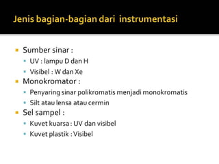 PPT-UEU-Kimia-Analisis-13.SPEKTROFOTOMETRI UV-Vis | PPT