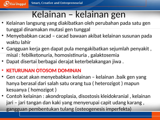 Fisiologi Genetika - PRODI ILMU KESEHATAN & FAKULTAS RMIK | PPT
