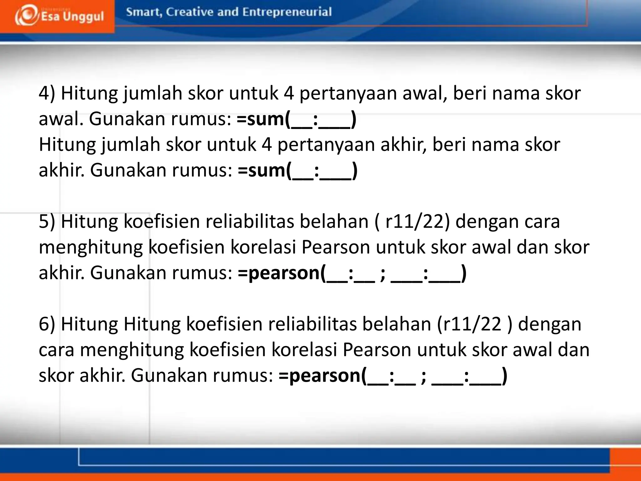 ppt tentang ketentuan dari penggunaan reliabilitas | PPT