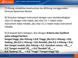 ppt tentang ketentuan dari penggunaan reliabilitas | PPT