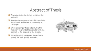 Understanding the Structure of PhD Thesis | PPTX