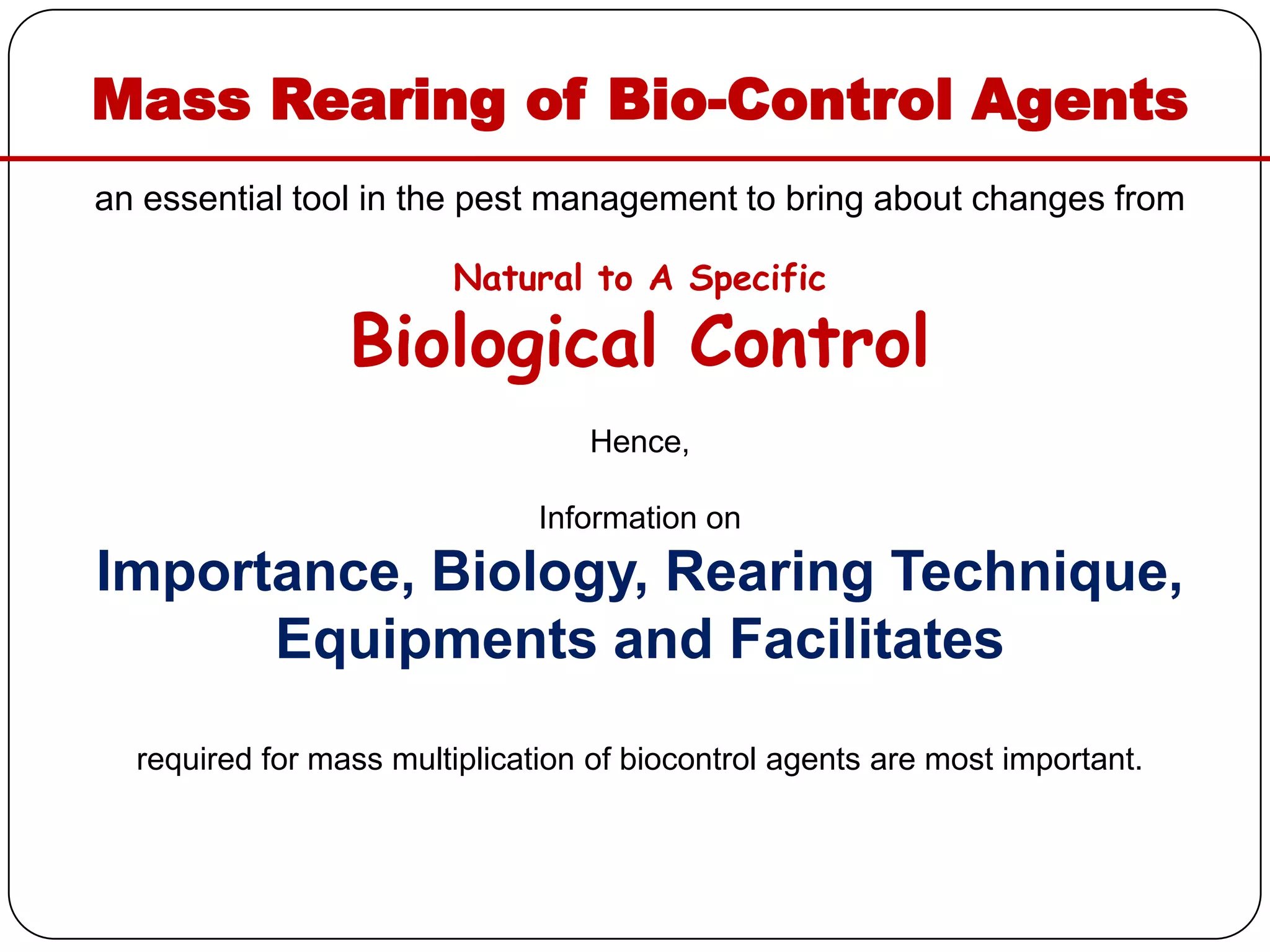 Biological Control of Insects | PDF