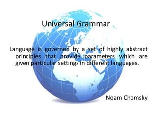 Universal Grammar | PPT
