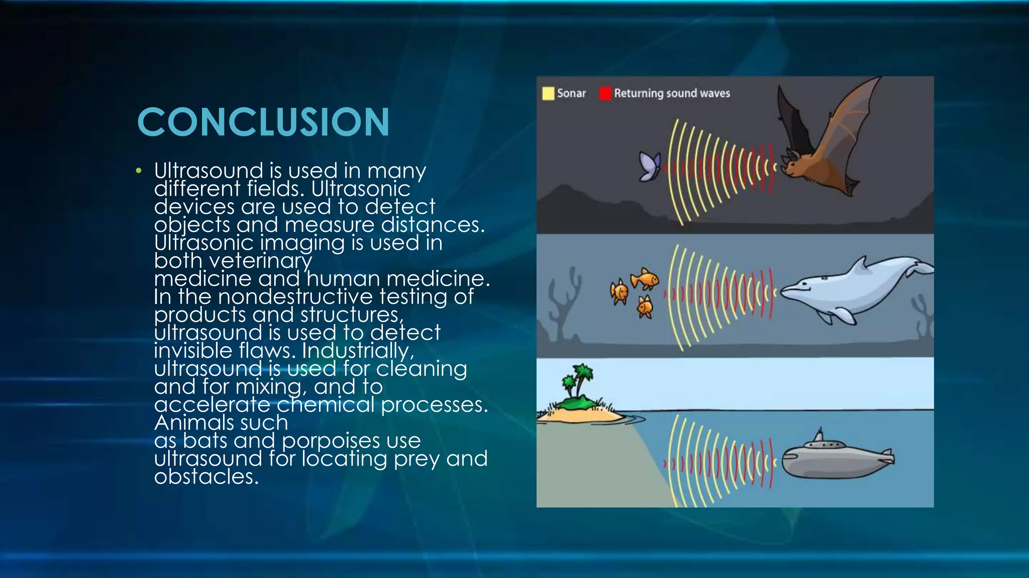 USES OF ULTRASOUND WAVES | PPTX