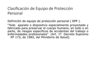 POWER POINT GUIA USO EQUIPO DE PROTECCION PERSONAL | PPTX