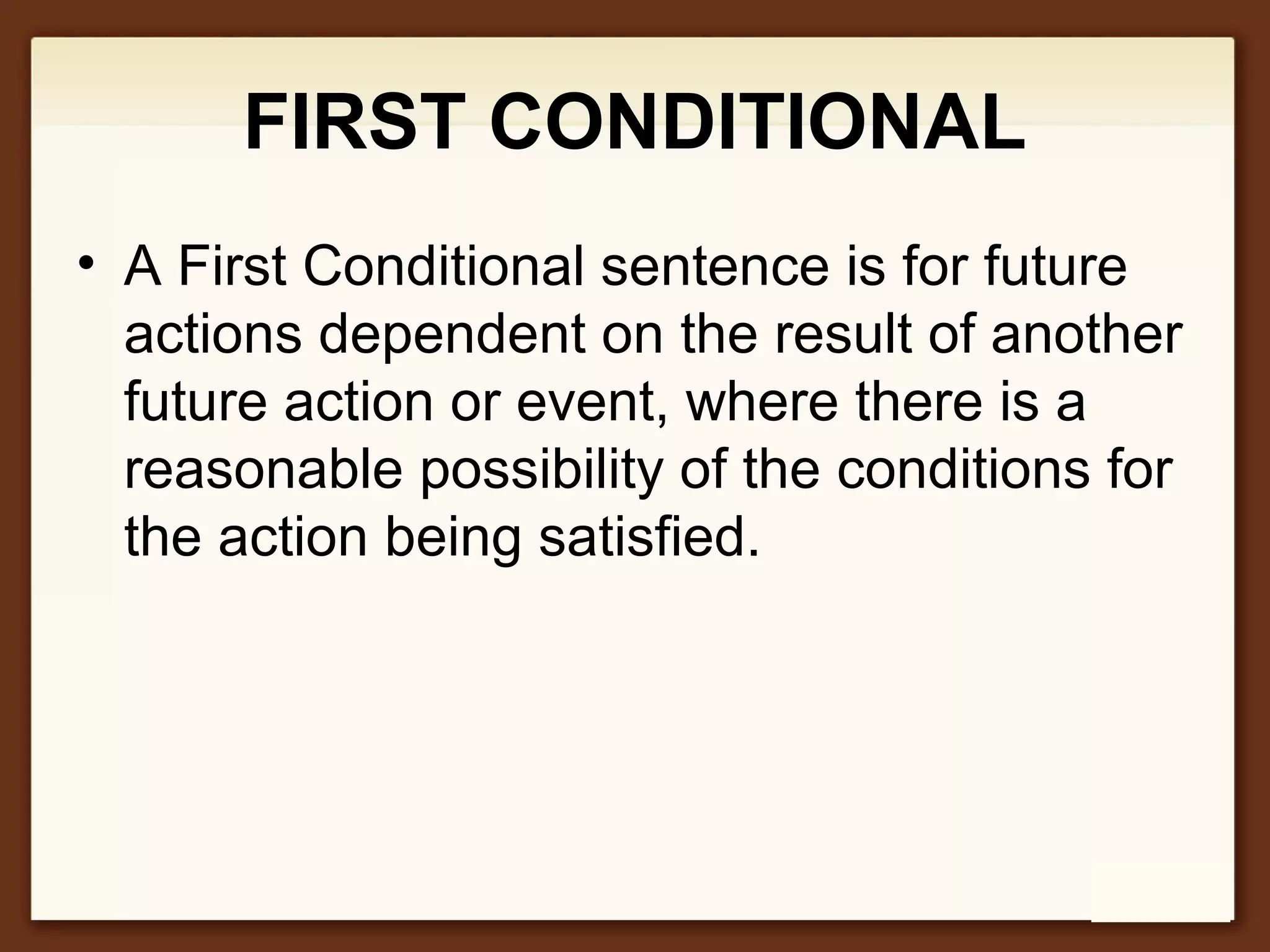 Conditionals | PPT