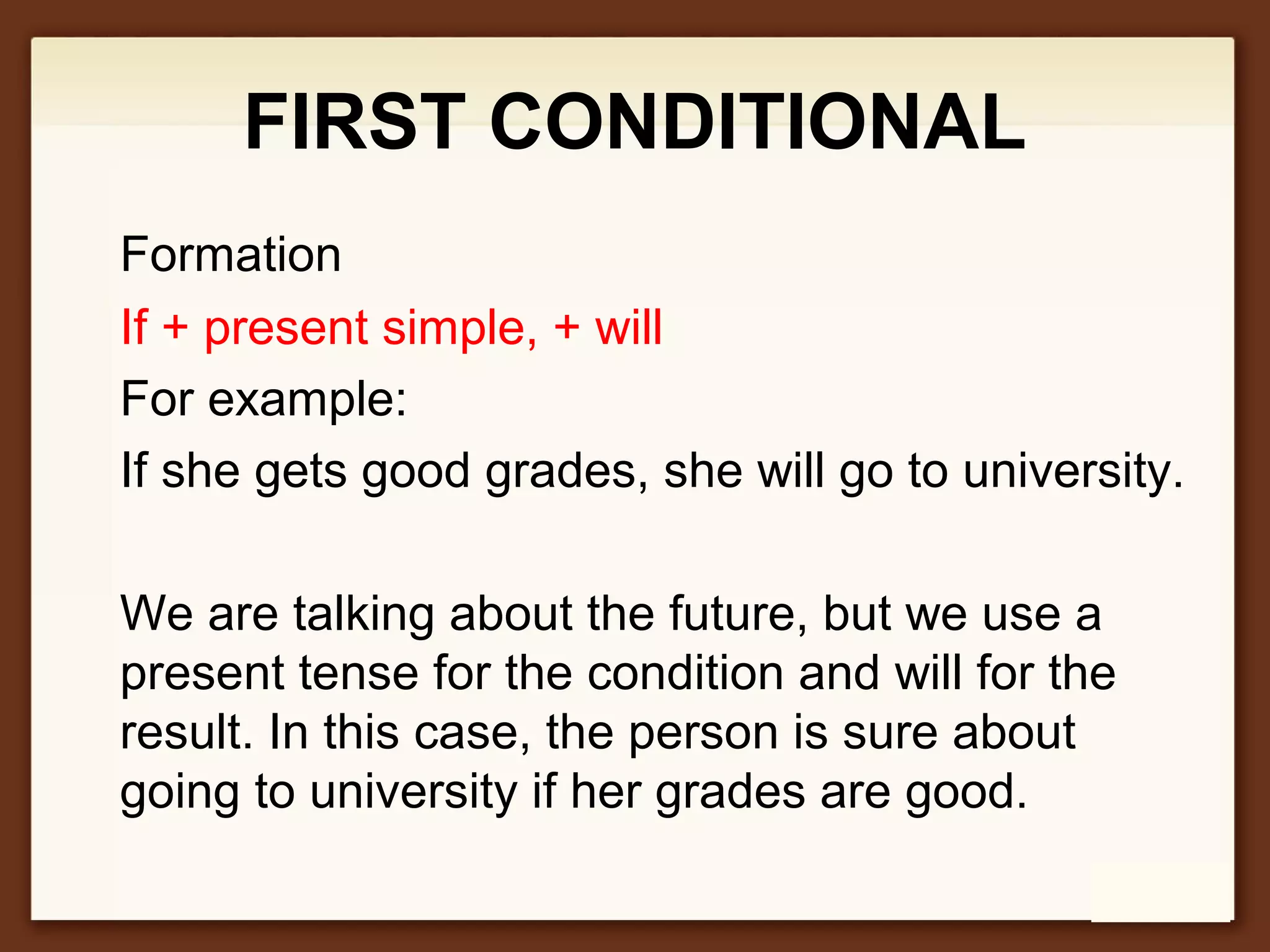 Conditionals | PPT
