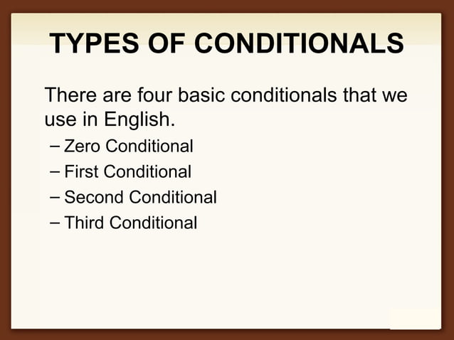 Conditionals | PPT