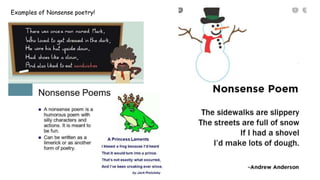 Nonsense Poems Examples