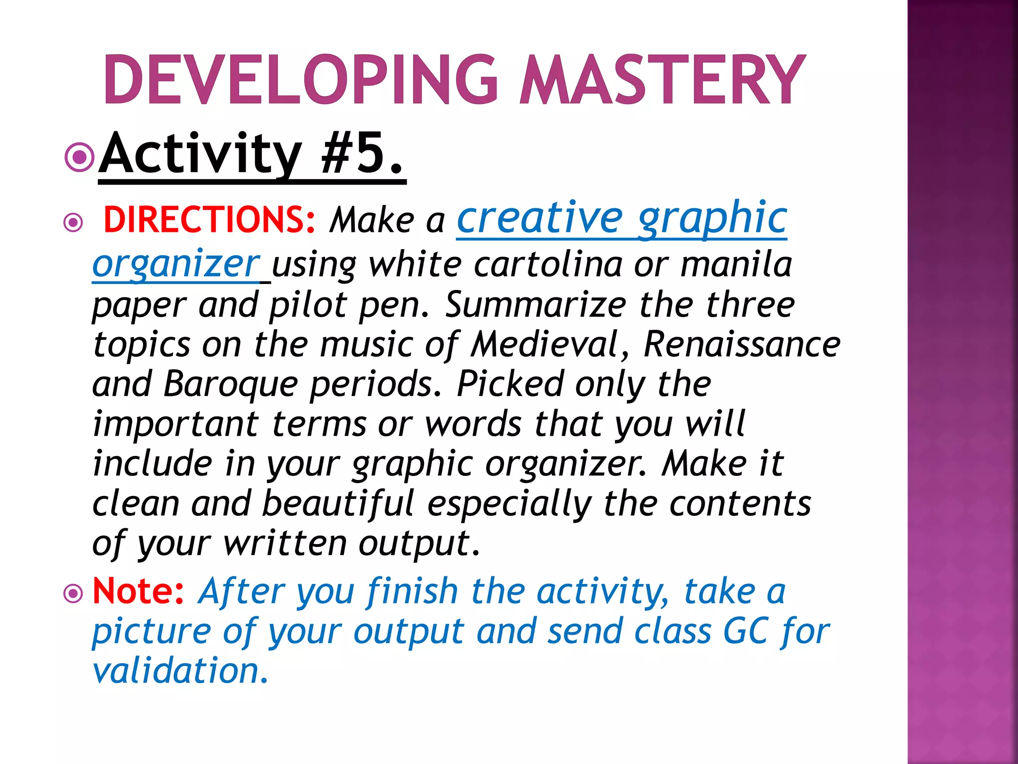 Music of the Medieval-Renaissance-Baroque Period | PDF