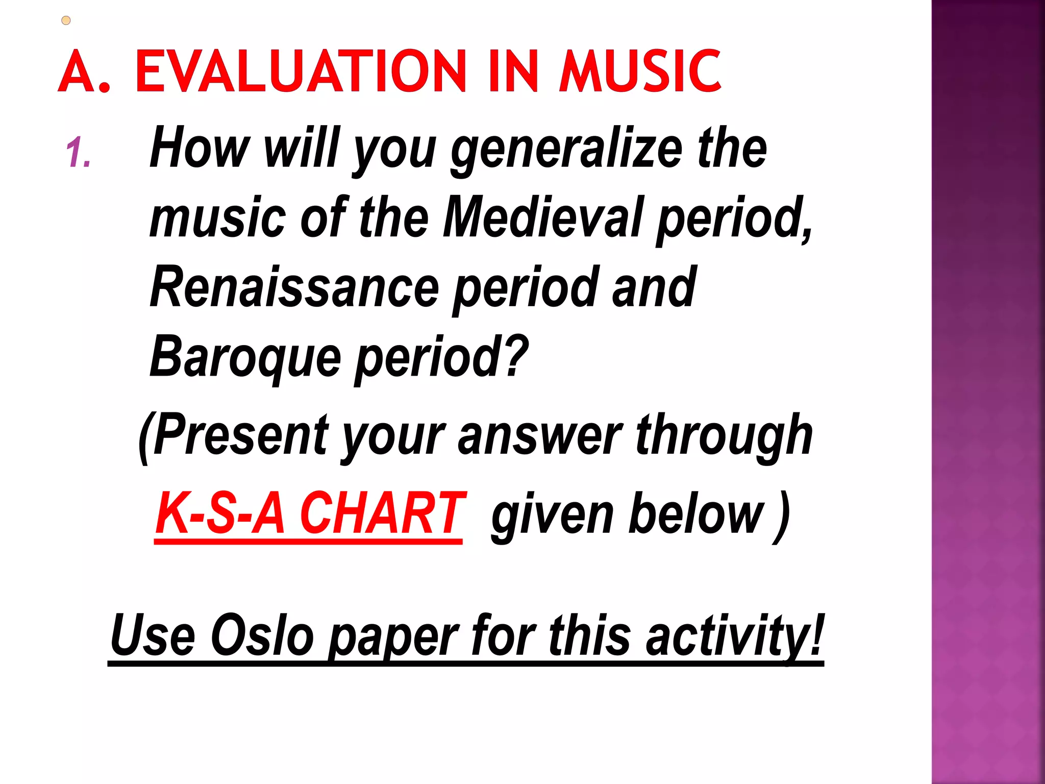 Music of the Medieval-Renaissance-Baroque Period | PDF