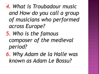 Music of the Medieval-Renaissance-Baroque Period | PDF