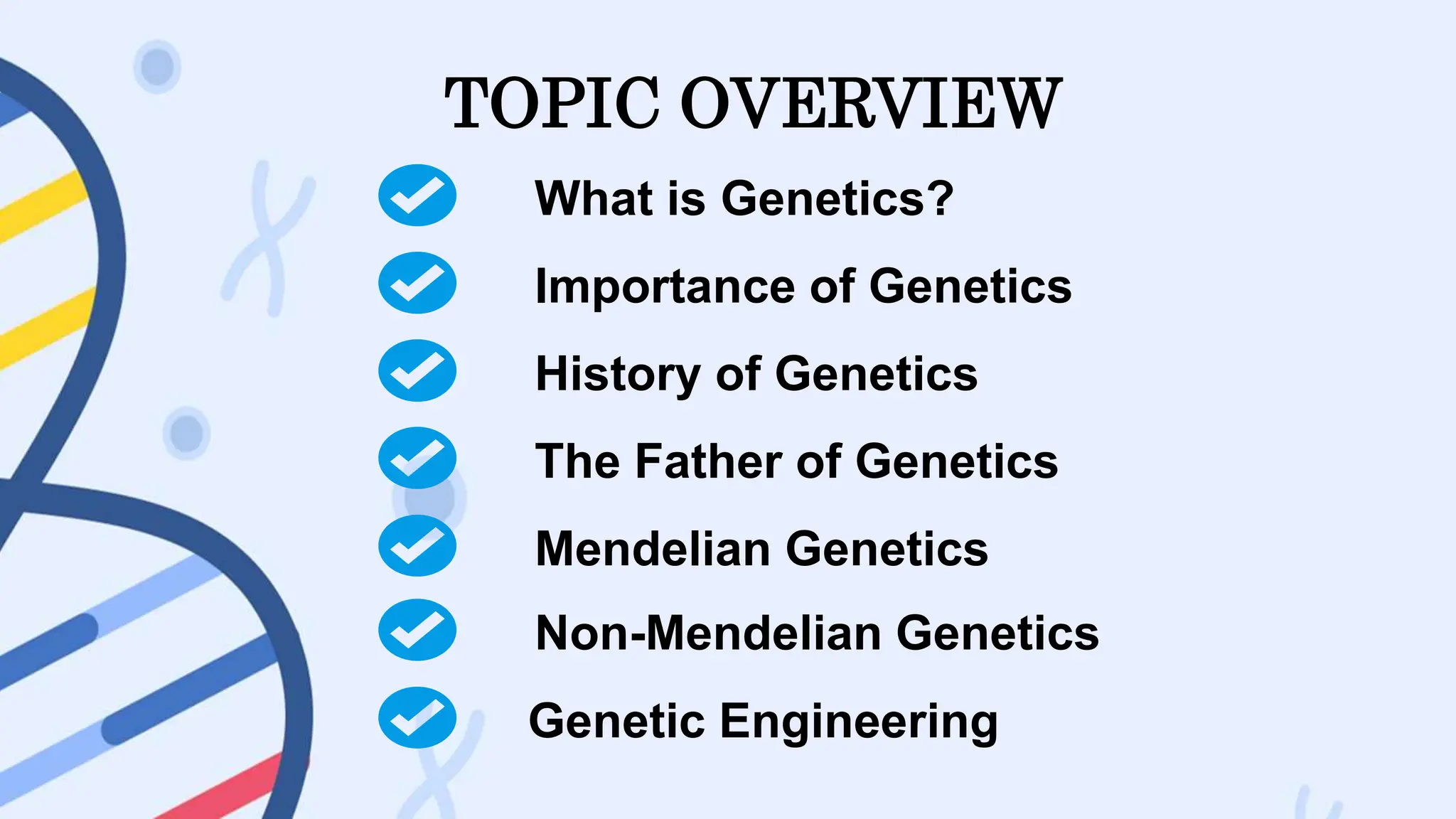 Genetics/ inheritance/ mendelian genetics/ non- mendelian genetics | PPTX