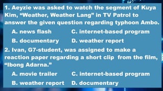 PPT-WEEK2-IDENTIFYING THE GENRE OF A MATERIAL VIEWED.pptx