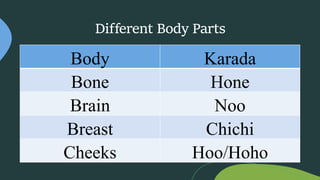 PPT-Week 9-Different Body Parts in japanese.pdf