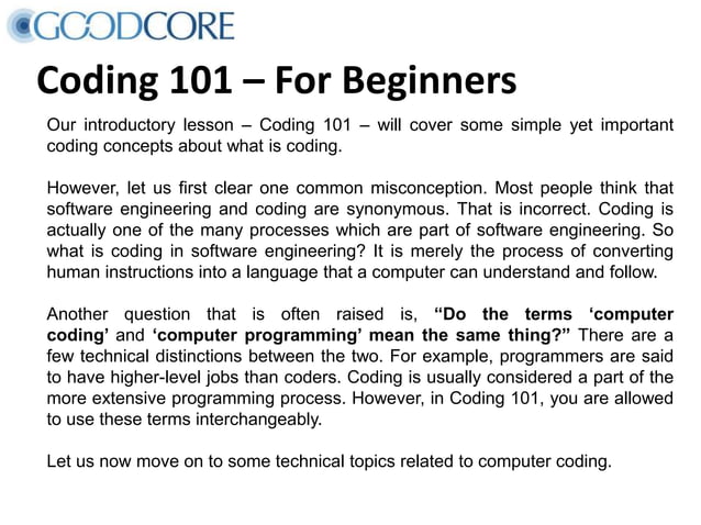 What Is Coding And Why Should You Learn It? | PPTX | Programming ...