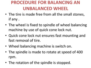 Ppt wheel-balancing | PPTX
