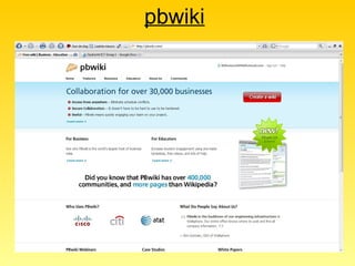 Ppt Wikispaces En PBwiki | PPT