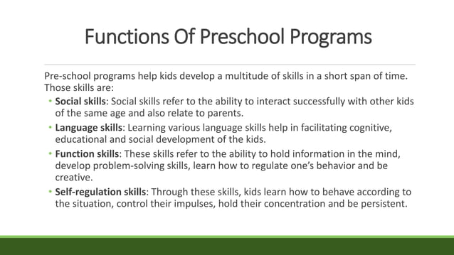 What Makes a Good School Program? | PPT