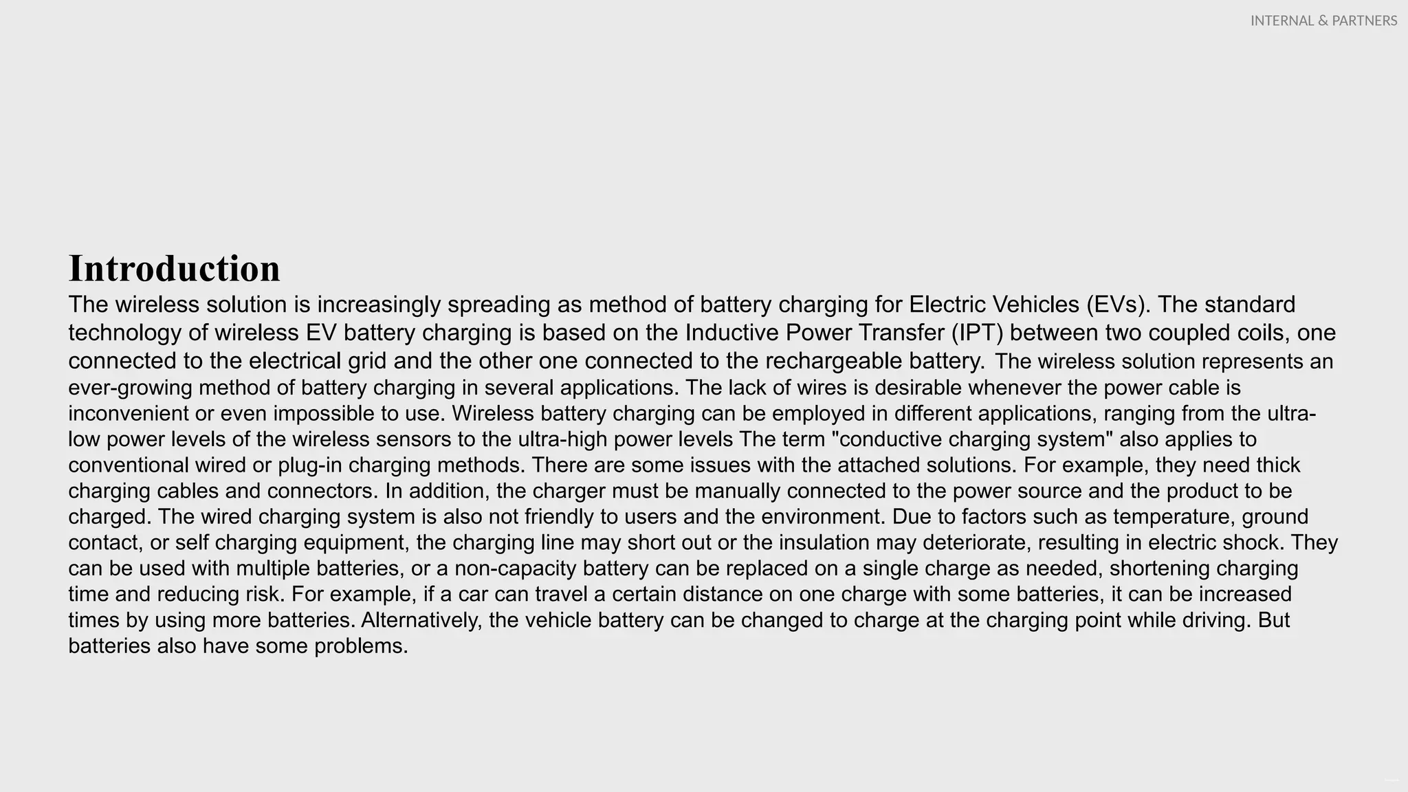 PPT - Wireless EV Charging Station Sayali and group (1).pptx | Internet of Things | Internet