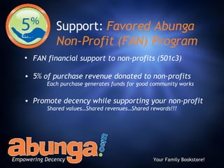 Abunga.com - Your Family Friendly Bookstore - Non-profit Presentation | PPT