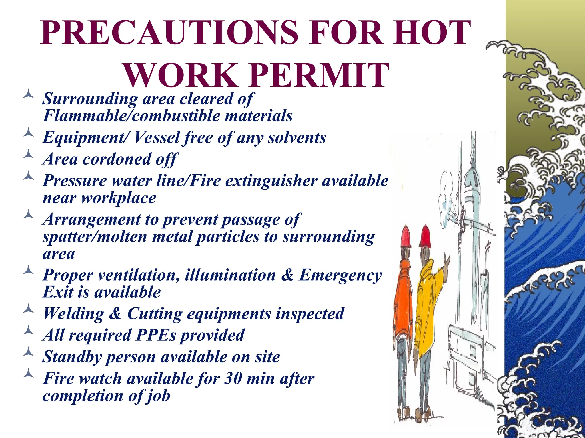 PPT-Work Permit System hot work ,confined space | PPT