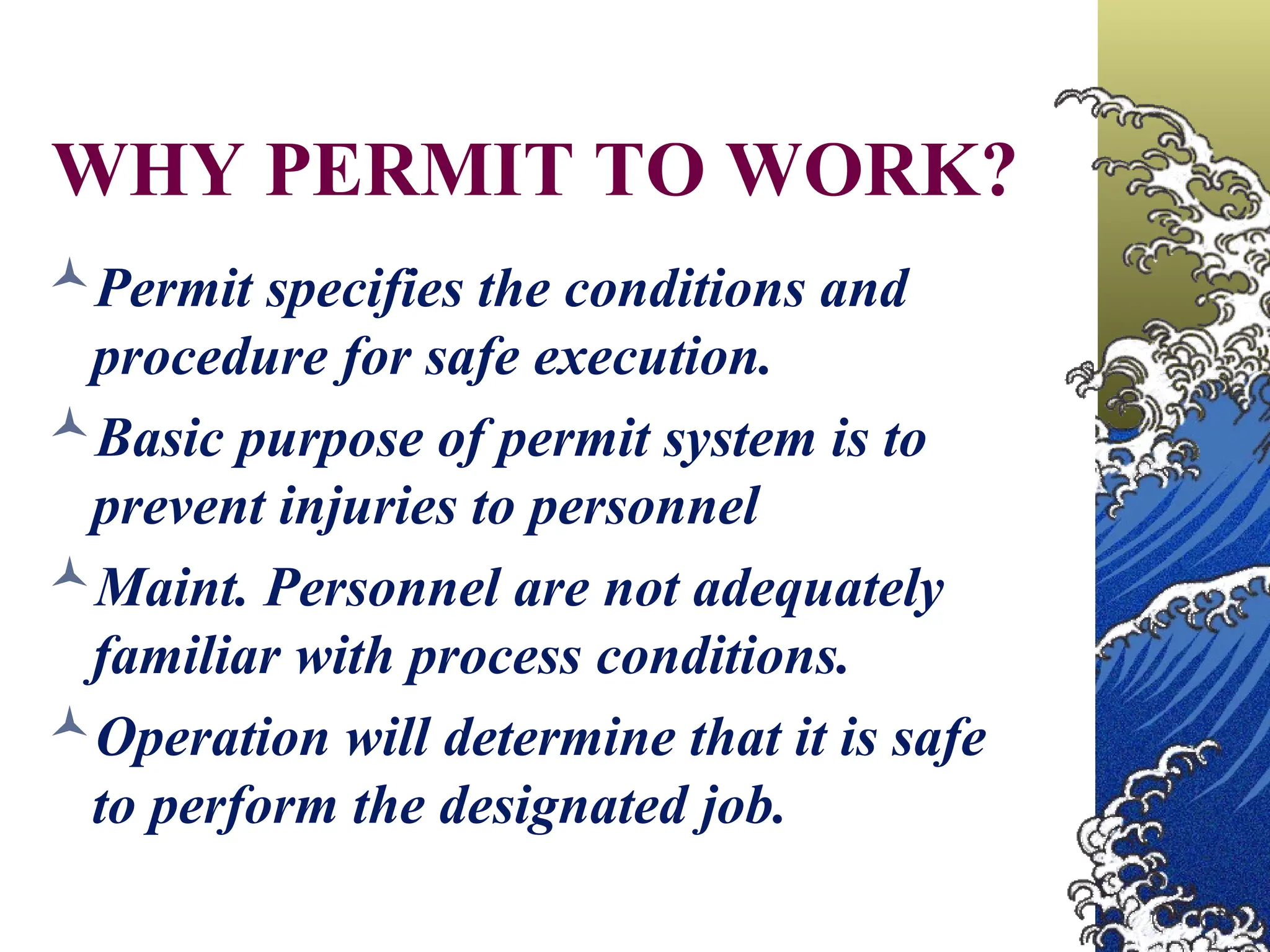 PPT-Work Permit System hot work ,confined space | PPT | Medical Health