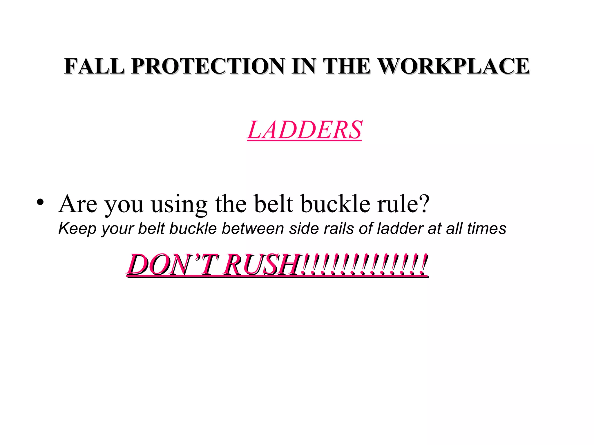 Ppt Workplace Fall Protection | PPT