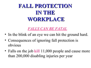 Ppt Workplace Fall Protection | PPT