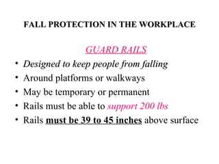 Ppt Workplace Fall Protection | PPT
