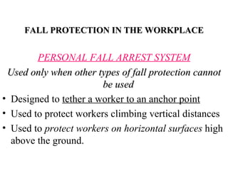 Ppt Workplace Fall Protection | PPT