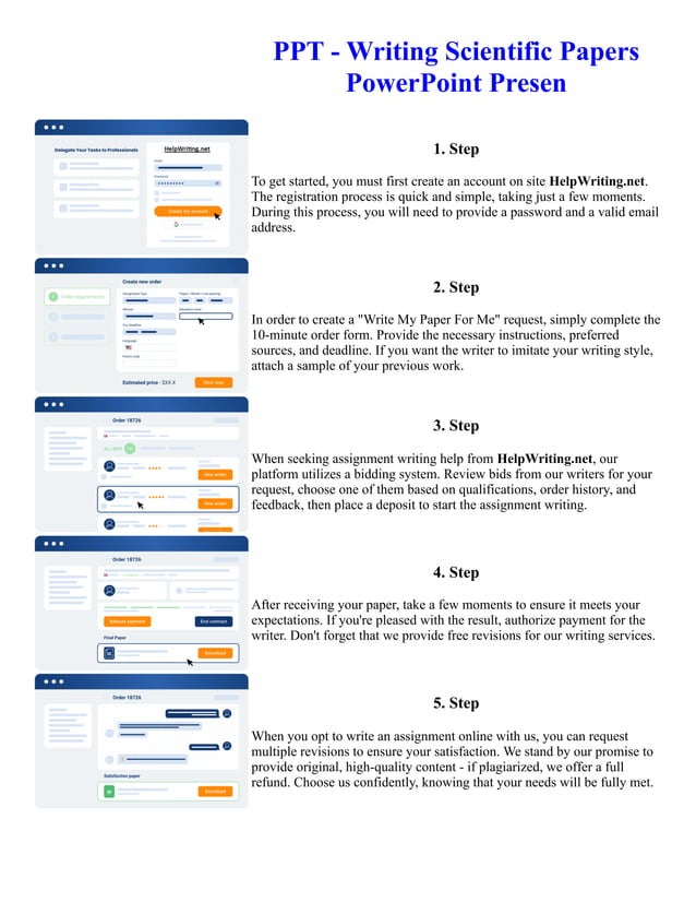 PPT - Writing Scientific Papers PowerPoint Presen | PDF