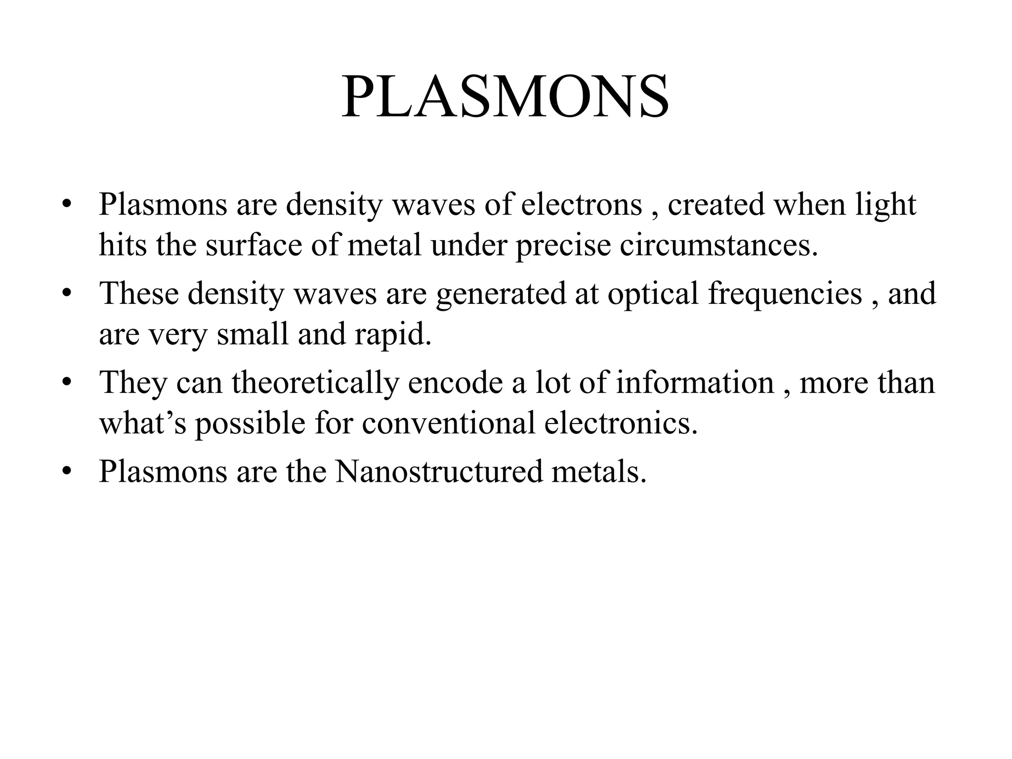 Plasmonics | PPTX